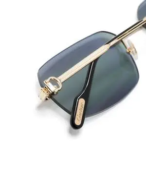 Cartier Logo-plaque Sunglasses