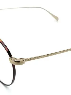 Oliver Spencer Coleridge Round Eyeglasses - Brown