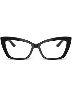 Dolce & Gabbana Cutout Cat-eye Glasses - Black