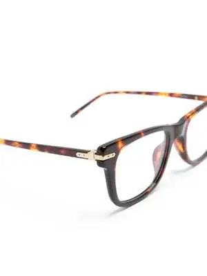 Linda Farrow Portico Square-frame Glasses - Brown