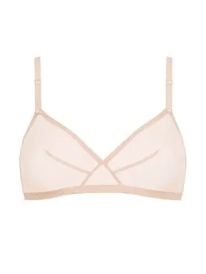 ERES Bel Sheer Tulle Triangle Bra - Neutrals