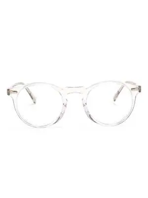 Oliver Spencer Romare Round-frame Glasses - Neutrals
