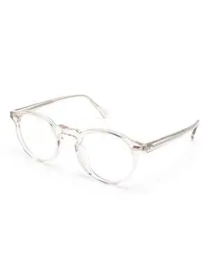 Oliver Spencer Romare Round-frame Glasses - Neutrals