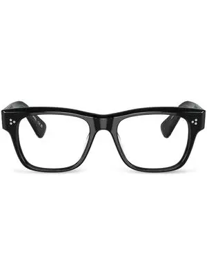 Oliver Spencer Birell Square-frame Eyeglasses - Black