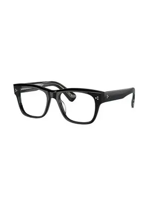 Oliver Spencer Birell Square-frame Eyeglasses - Black