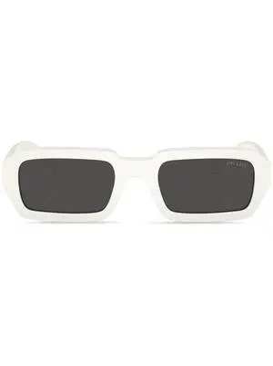 Prada Logo-lettering Rectangular Sunglasses