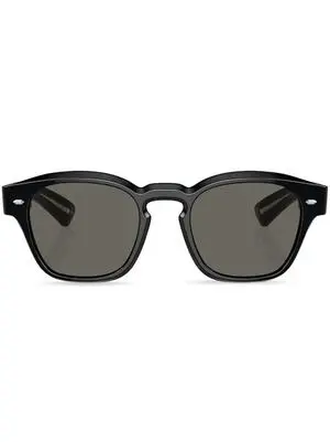 Oliver Spencer Maysen Square-frame Sunglasses - Black