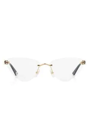 CARTIER Cat-eye Frame Glasses - Gold