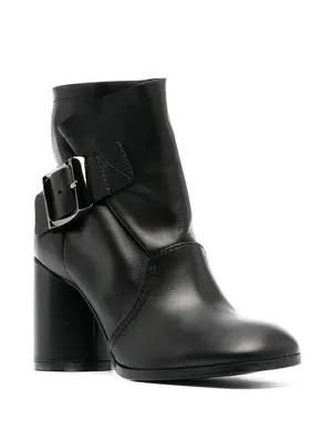 Casadei 85mm Buckle-detail Ankle Boots