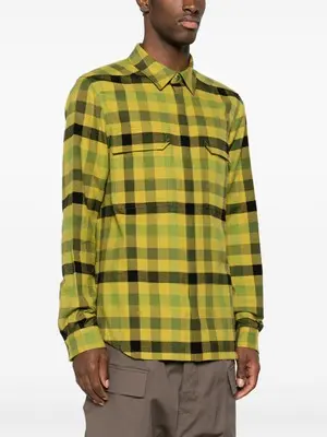 Rick Owens Check-pattern Cotton Shirt