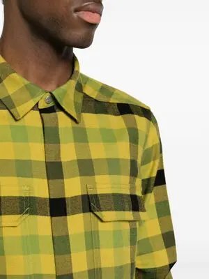 Rick Owens Check-pattern Cotton Shirt