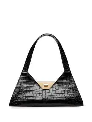 Bally Crocodile-effect Shoulder Bag