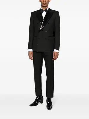 Dolce & Gabbana Sequin-lapel Double-breasted Blazer