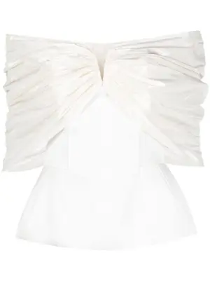 V:PM ATELIER Bela Off-shoulder Top - White