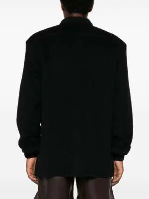JIL SANDER Pointed-collar Alpaca Wool-blend Overshirt