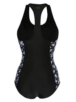 DUSKII Floral-print Zip-up Swimsuit