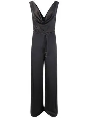 Alexis Sare Knot-detail Jumpsuit Black