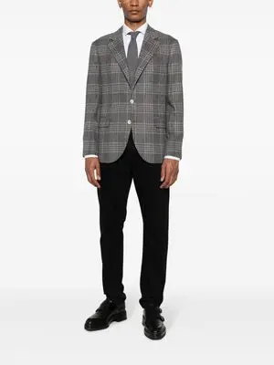 Brunello Cucinelli Check-pattern Wool-blend Blazer