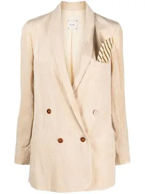 ALYSI Double-breasted Corduroy Blazer