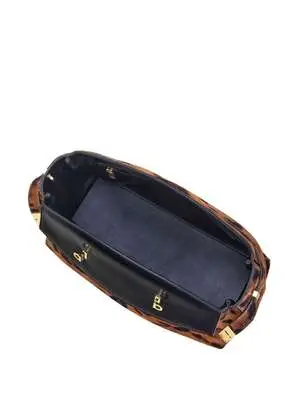 FERRAGAMO Large Studio Leopard-print Clutch Bag