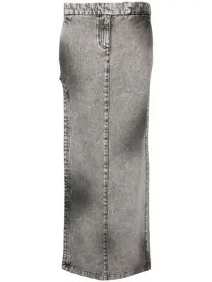 ALESSANDRO VIGILANTE Stonewashed Denim Skirt