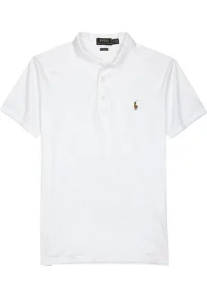 Polo Ralph Lauren Slim Pima Cotton Polo Shirt - White
