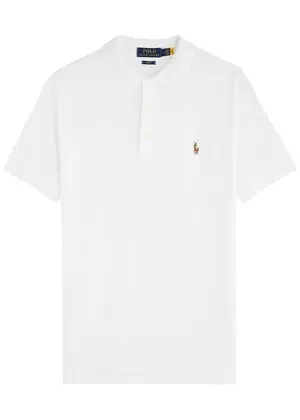 Polo Ralph Lauren Slim Pima Cotton Polo Shirt - White