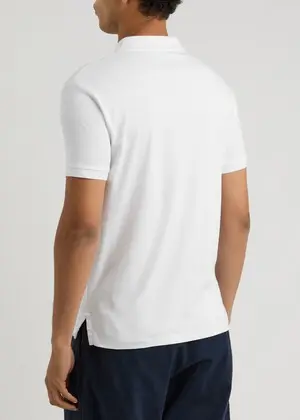 Polo Ralph Lauren Slim Pima Cotton Polo Shirt - White