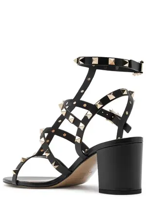 Valentino Garavani Rockstud 60 Leather Sandals - Black