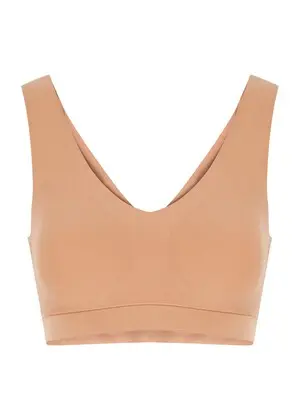 Chantelle Soft Stretch Walnut Padded Soft-cup Bra Light Brown