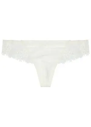 Simone Perele Wish Satin Thong - Ivory