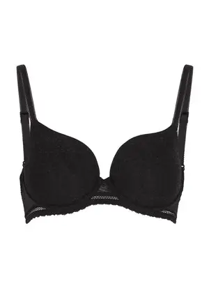Simone Perele Comete Spacer Underwired Lace Plunge Bra - Black