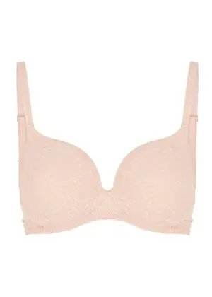 Simone Perele Comete Spacer Underwired Lace Plunge Bra - Sand