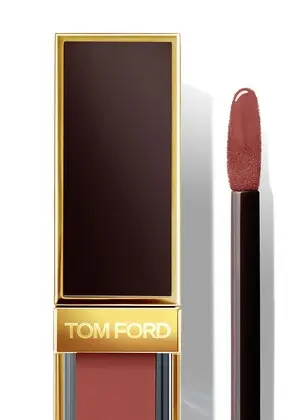TOM FORD Gloss Luxe, Lip Gloss Weightless, Liquid Balm, High Shine, Sheer-to-medium Coverage, Avocado Olive And Jojoba, Full-looking - Inhibition