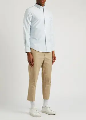 Polo Ralph Lauren Striped Piqué Cotton Oxford Shirt