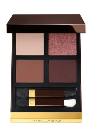 TOM FORD Eye Color Quad, Tiger Eye, Eyeshadow, Bold Smoky Eye, Sheer Sparkle Satin Shimmer And Matte, Four Luxurious Finishes Insolent Rose