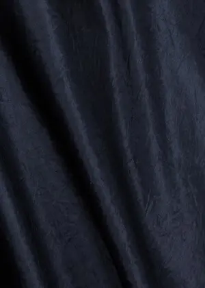 Vince Hammered Satin Midi Skirt - Navy