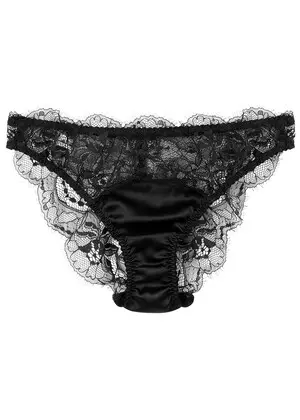 FLEUR OF ENGLAND Signature Lace Briefs - Black