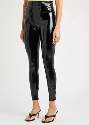 Spanx Patent Faux-leather Leggings