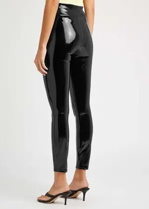 Spanx Patent Faux-leather Leggings