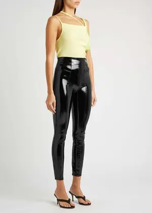 Spanx Patent Faux-leather Leggings