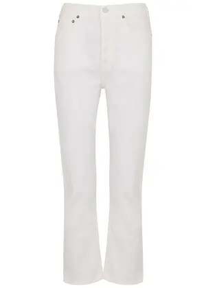 AGOLDE Riley Cropped Straight-leg Jeans