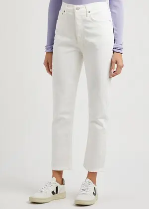 AGOLDE Riley Cropped Straight-leg Jeans