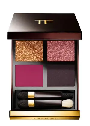 TOM FORD Runway Eye Color Quad, Ambrosia, High Pigment, Versatile Shades, Eyeshadow Silk