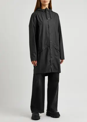 Rains Waterproof Hooded Jacket - Black
