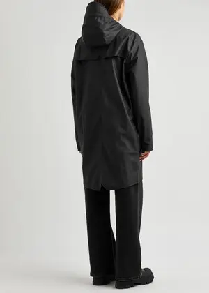 Rains Waterproof Hooded Jacket - Black