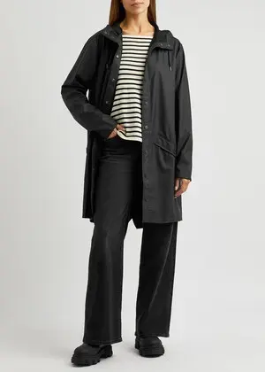 Rains Waterproof Hooded Jacket - Black