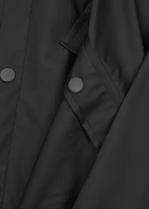 Rains Waterproof Hooded Jacket - Black