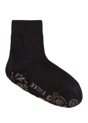 Falke Light Cuddle Pads Cotton-blend Socks - Black