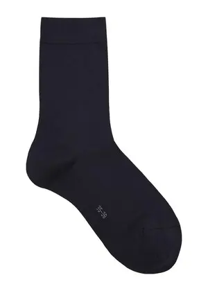 Falke Cotton Touch Cotton-blend Socks - Navy